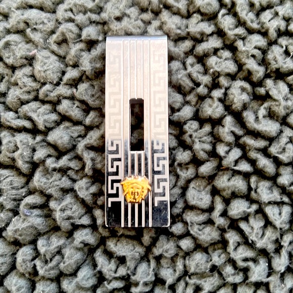 Versace | Other | Stainless Steel 36 Money Clip L Versace 18 Carot Gold ...